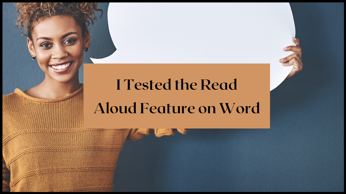 I Tested the Read Aloud Feature on Word – Author Ari Meghlen Official ...