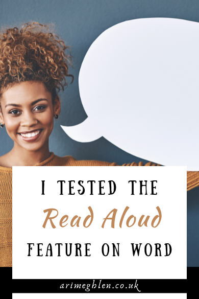 I Tested the Read Aloud Feature on Word – Author Ari Meghlen Official ...